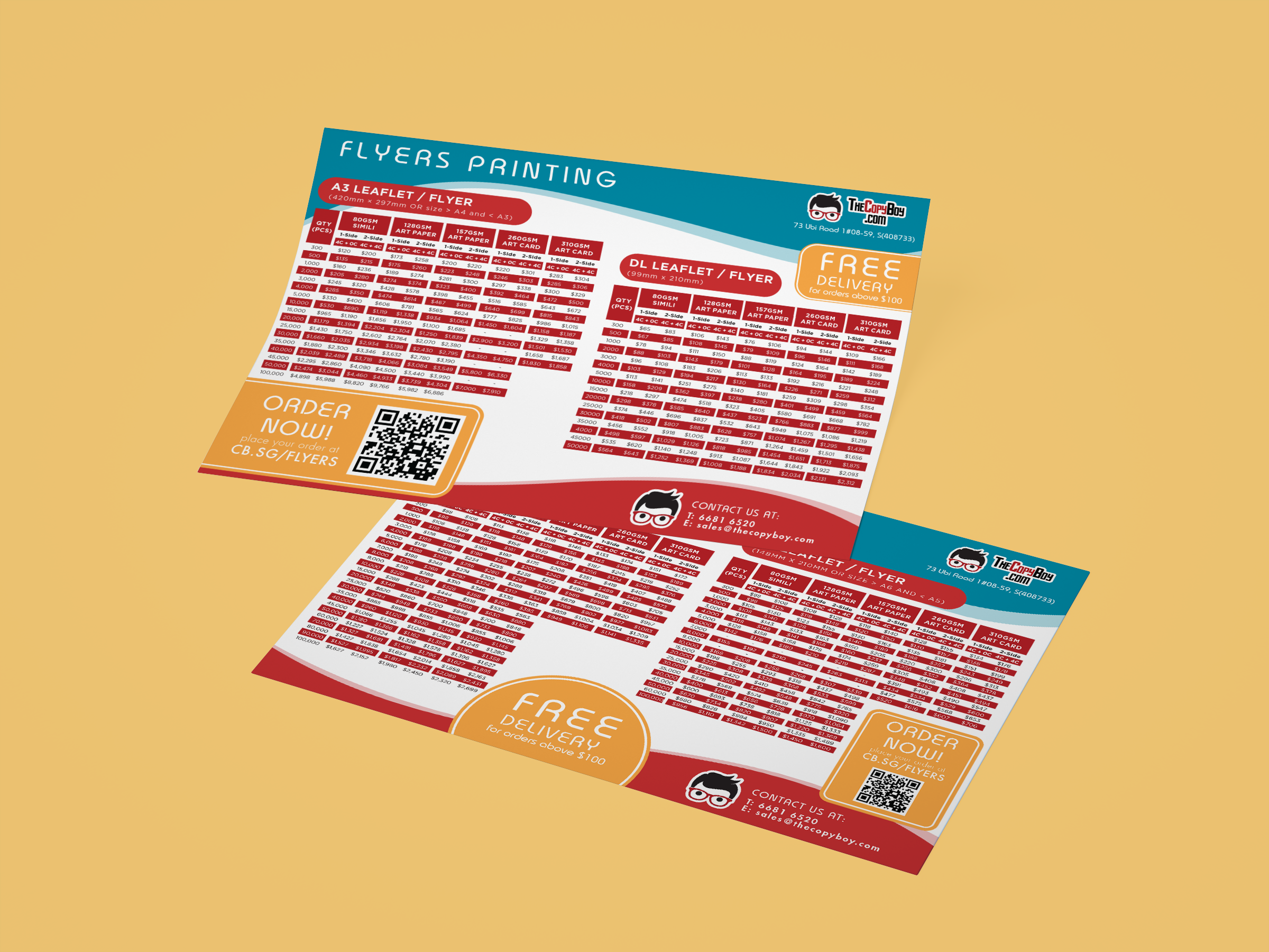 Flyers Printing (Digital) - The Copy Boy