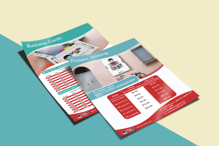 Flyers Printing (Digital) – The Copy Boy