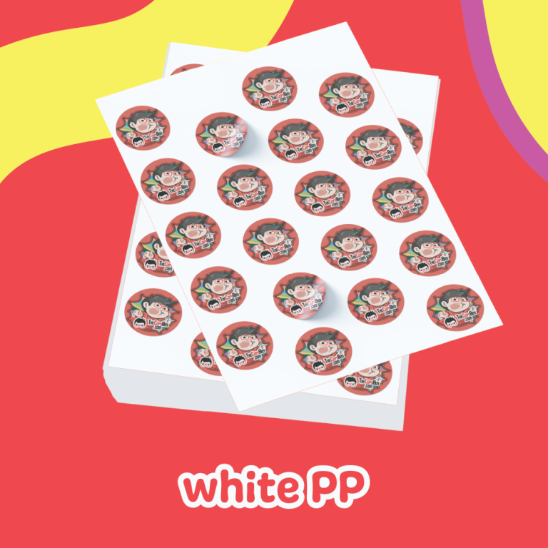 White Waterproof PP Stickers Labels (Kiss-cut) – The Copy Boy